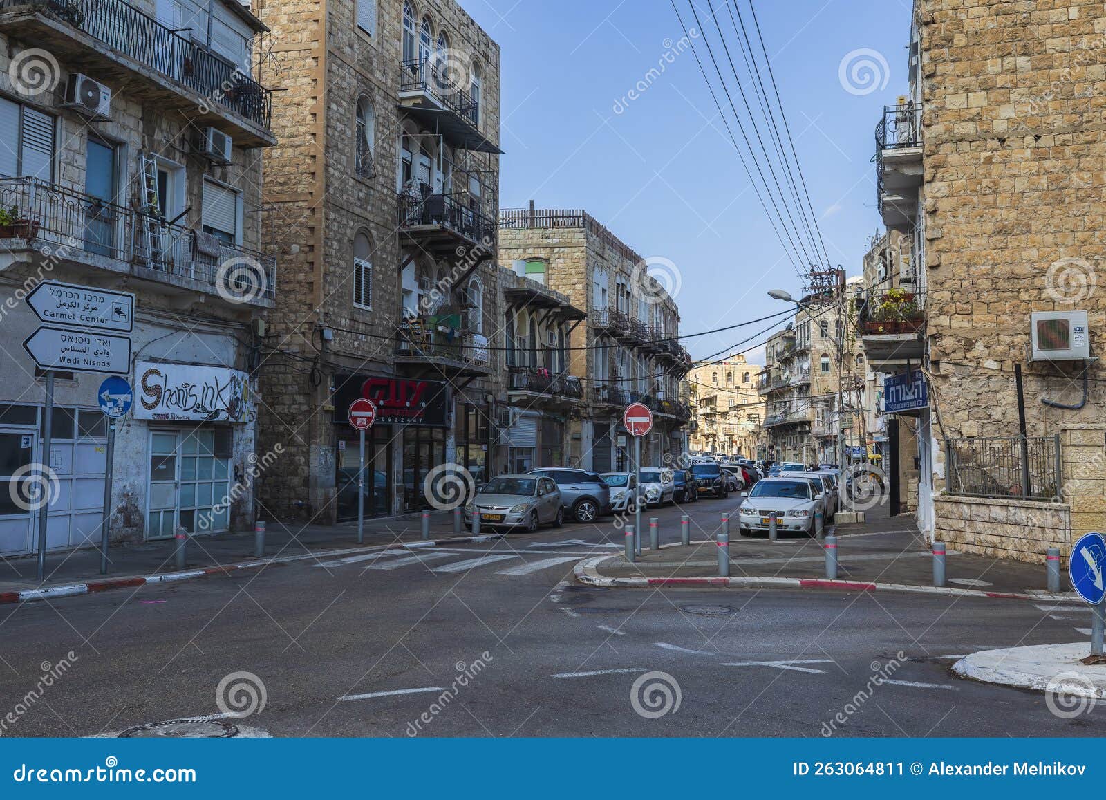 Streets in the City of Haifa in Israel Editorial Photo - Image of home ...