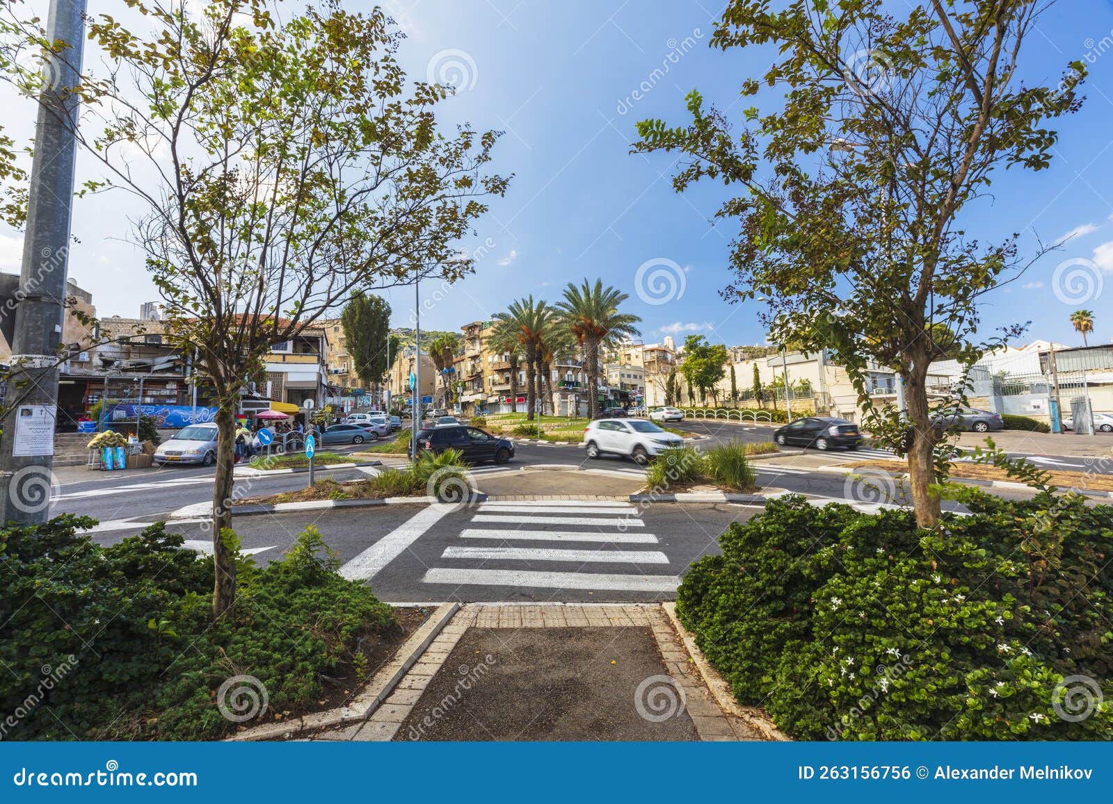 Streets in the City of Haifa in Israel Editorial Photo - Image of ...