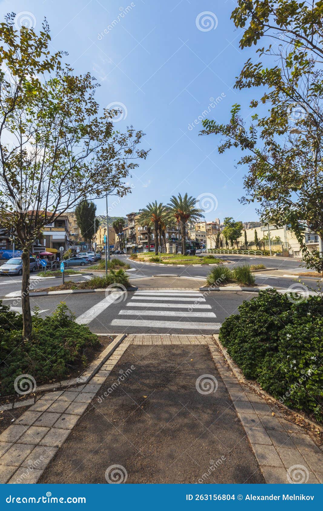 Streets in the City of Haifa in Israel Editorial Stock Image - Image of ...