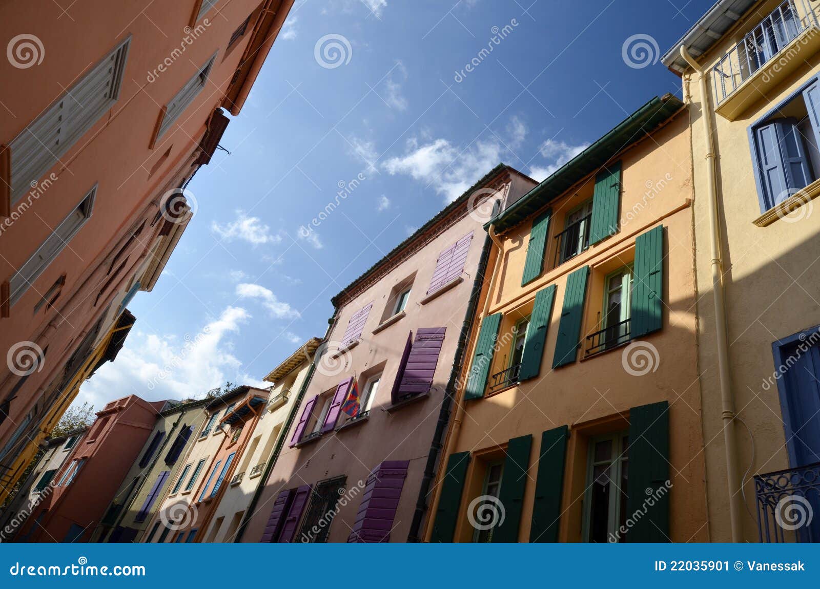 In the Streets of Collioure in France Stock Image - Image of beacon ...