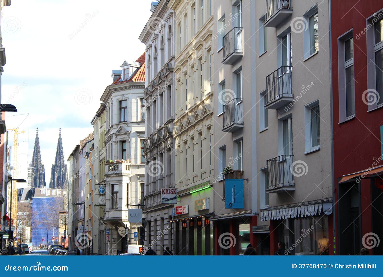 Streets of Cologne, Germany Editorial Image - Image of german, winter ...