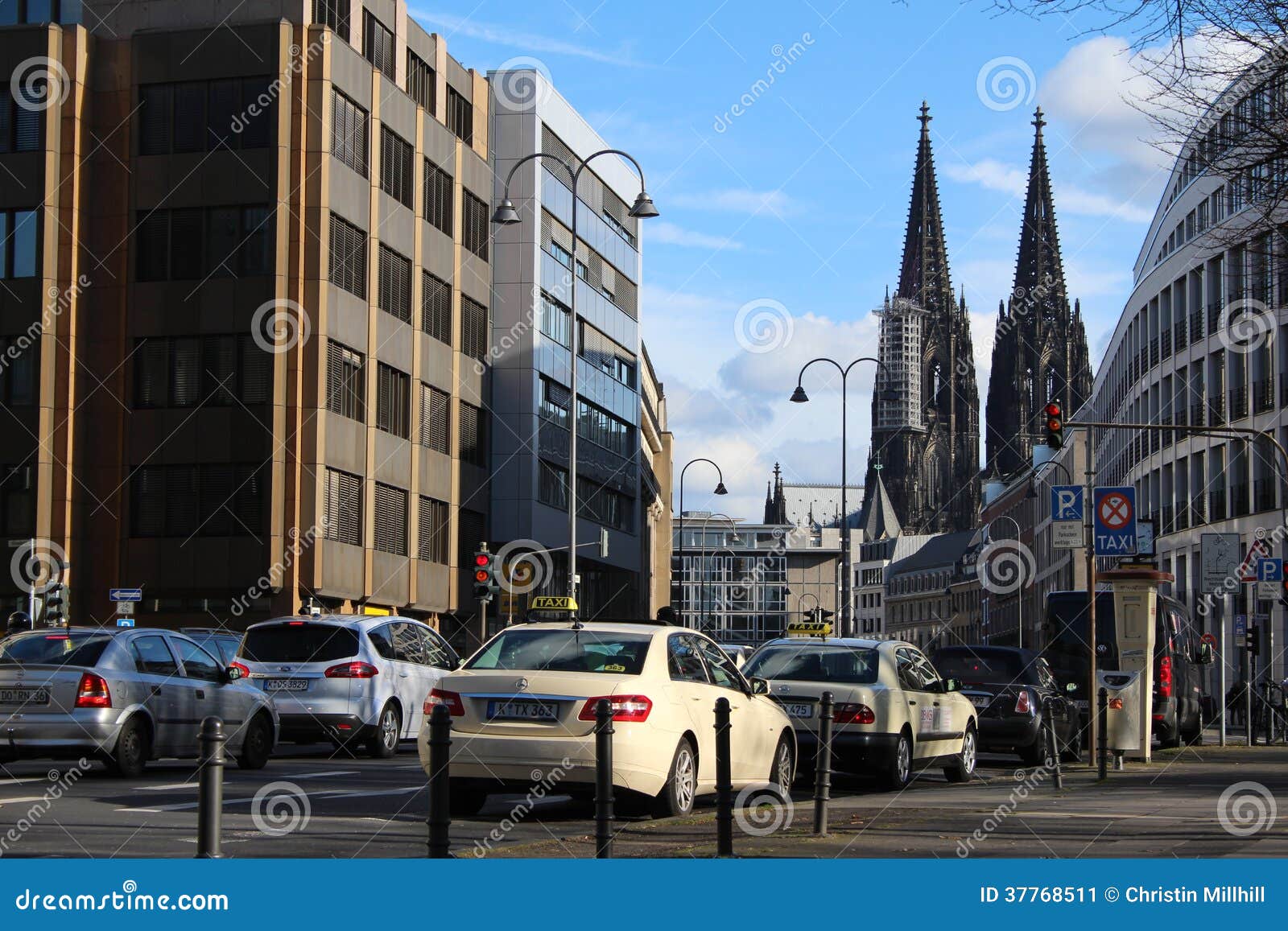 Streets of Cologne, Germany Editorial Photo - Image of landmark ...