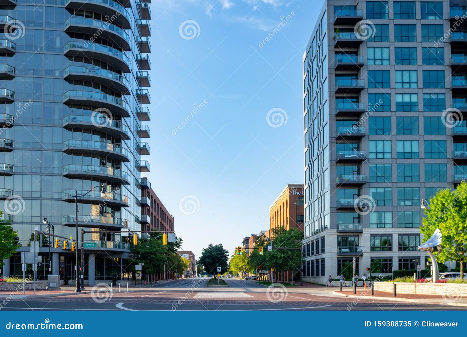Streets of Columbus editorial image. Image of rises - 159308735