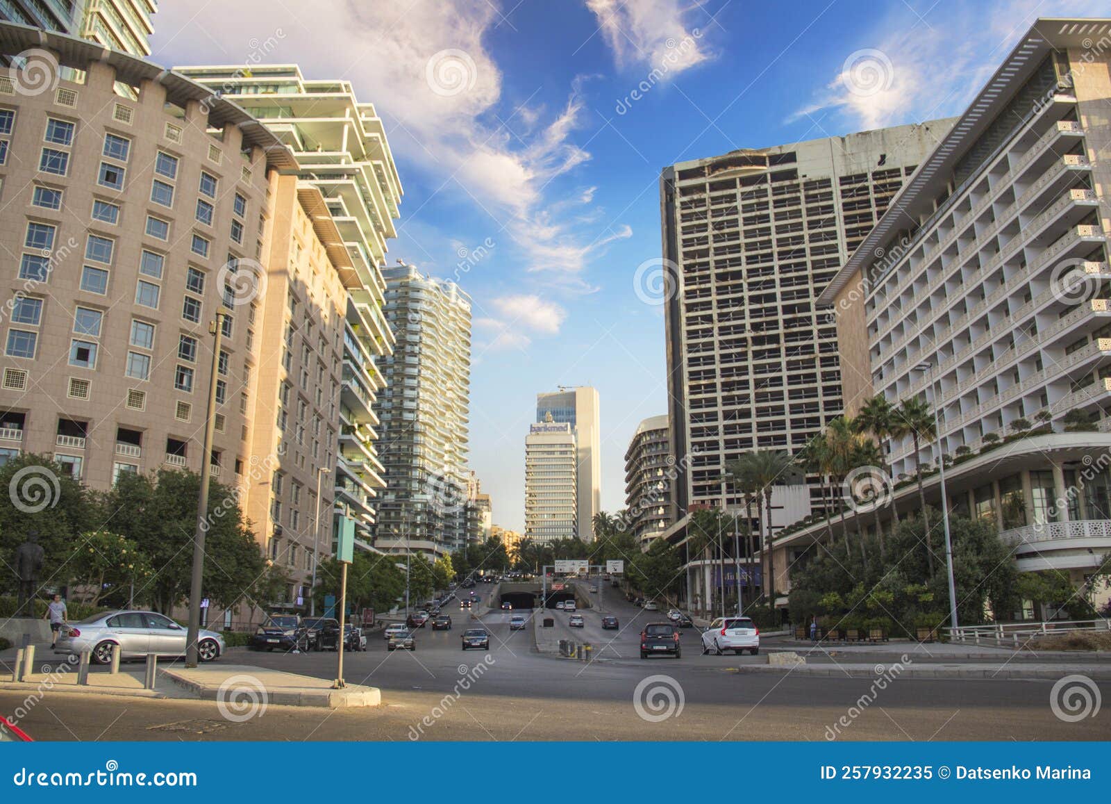 Streets of Downtown Beirut editorial image. Image of landmark - 257932235