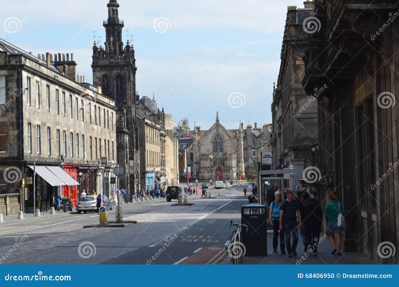 Streets of Edinburgh editorial image. Image of scottish - 68406950