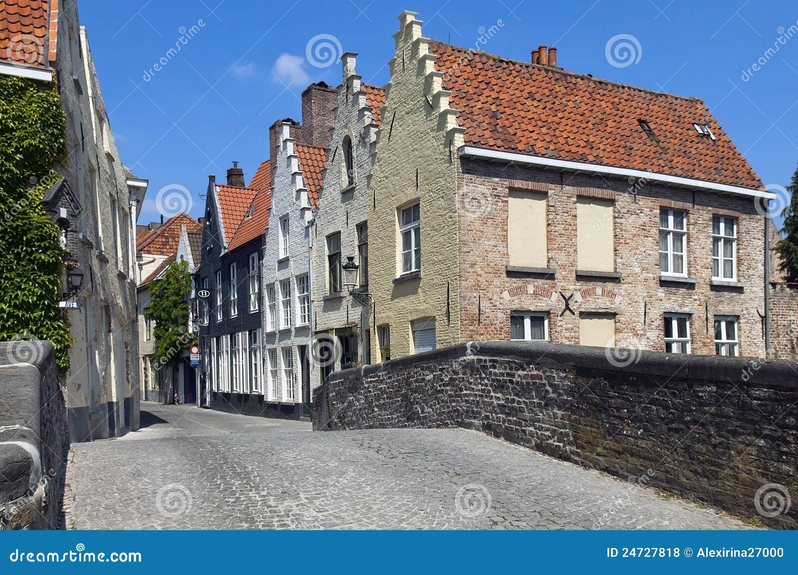 Gent Post Palace With The St Michale S Bridge Editorial