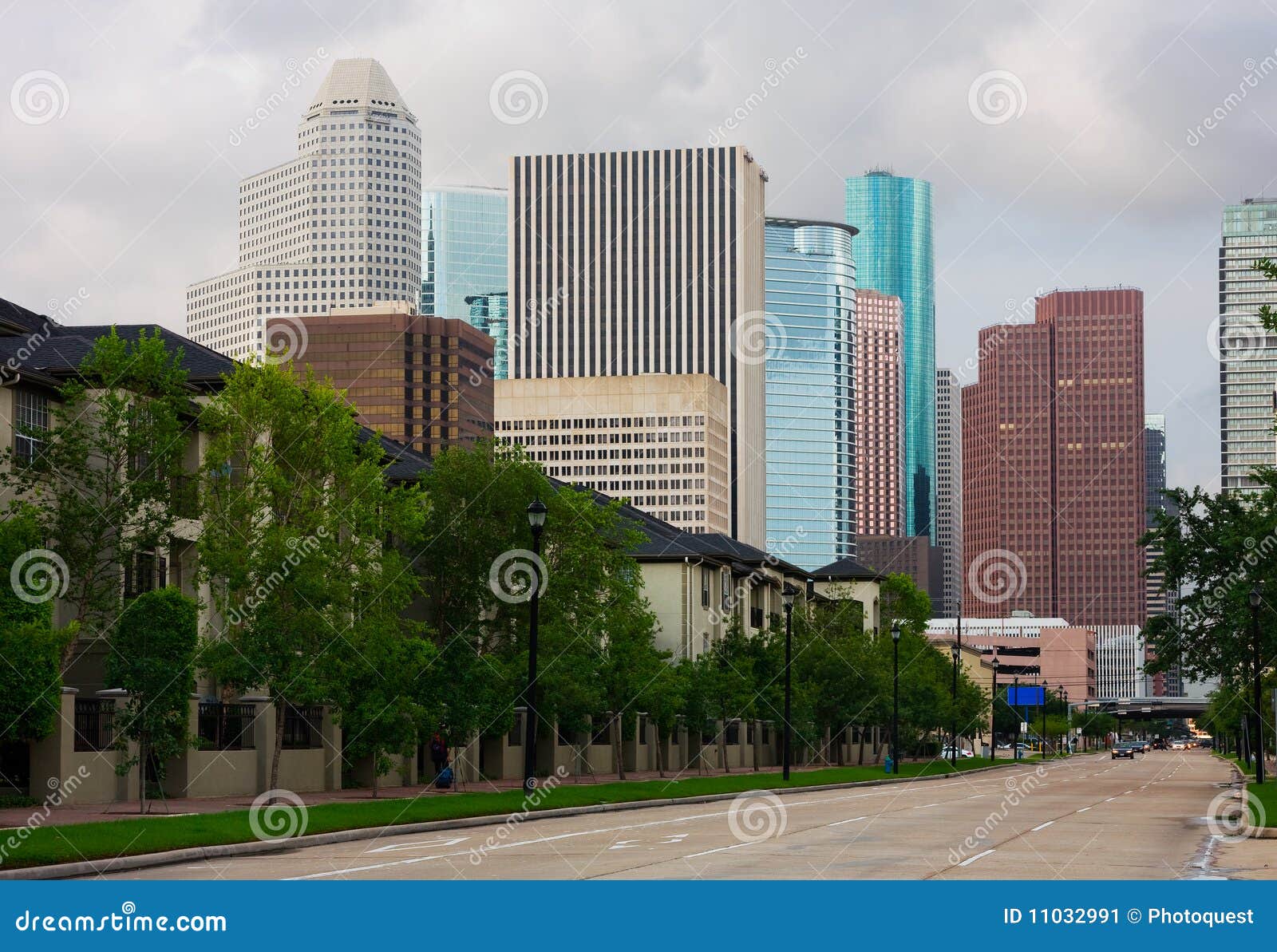 Streets of Houston stock image. Image of banks, houston - 11032991