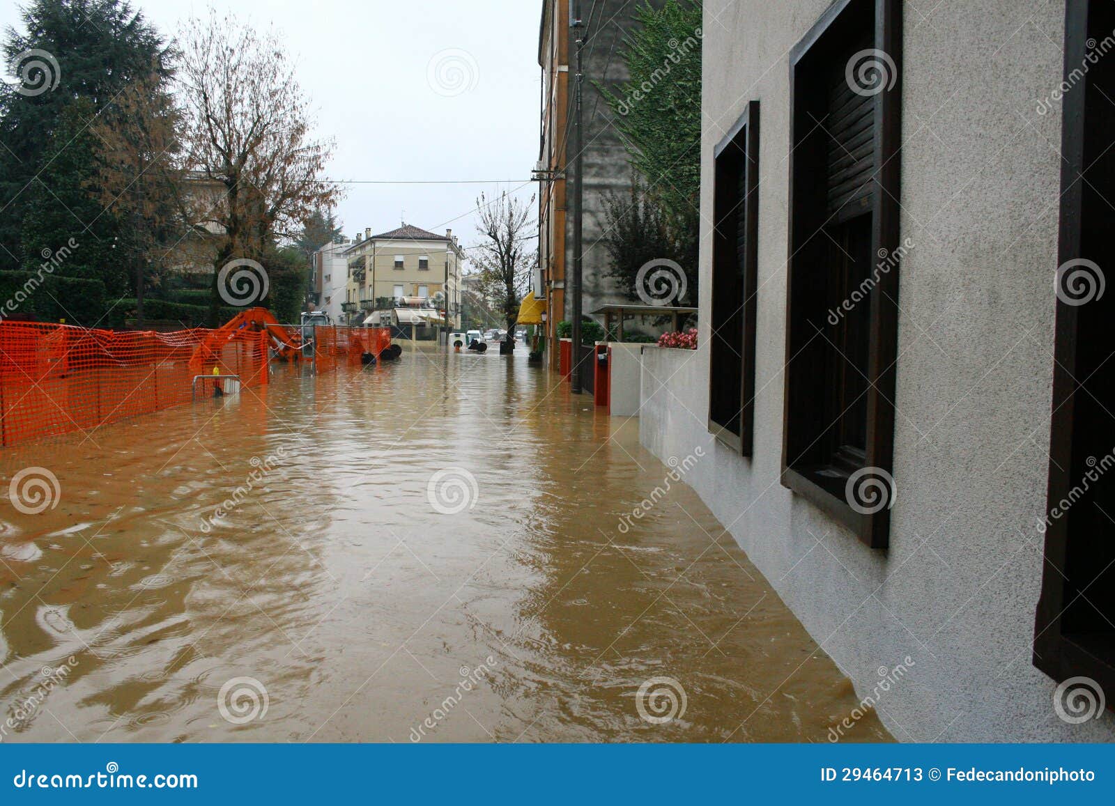 Streets Invaded by Mud during a Flooding 5 Stock Image - Image of ...