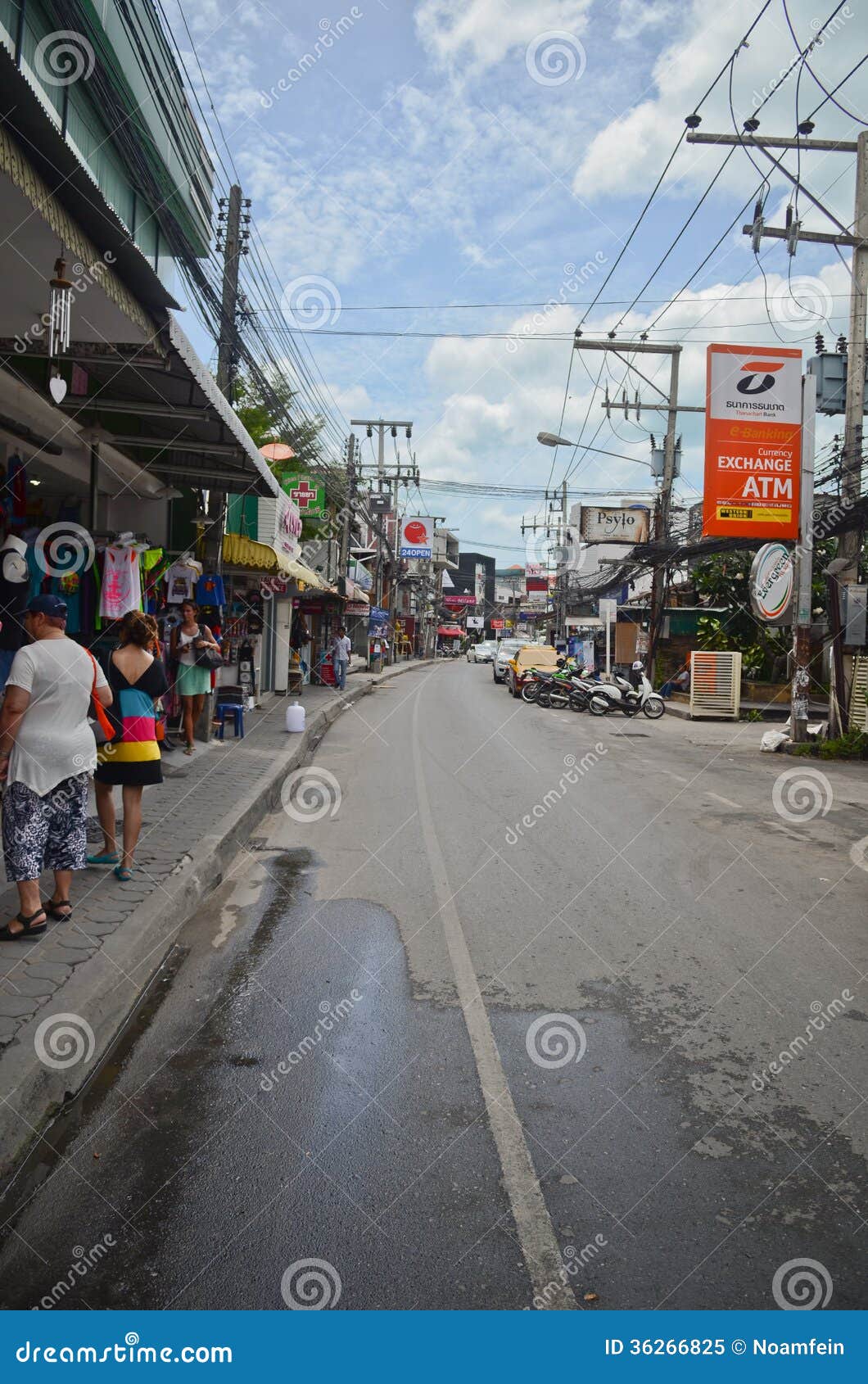 Streets of Koh Samui editorial image. Image of building - 36266825