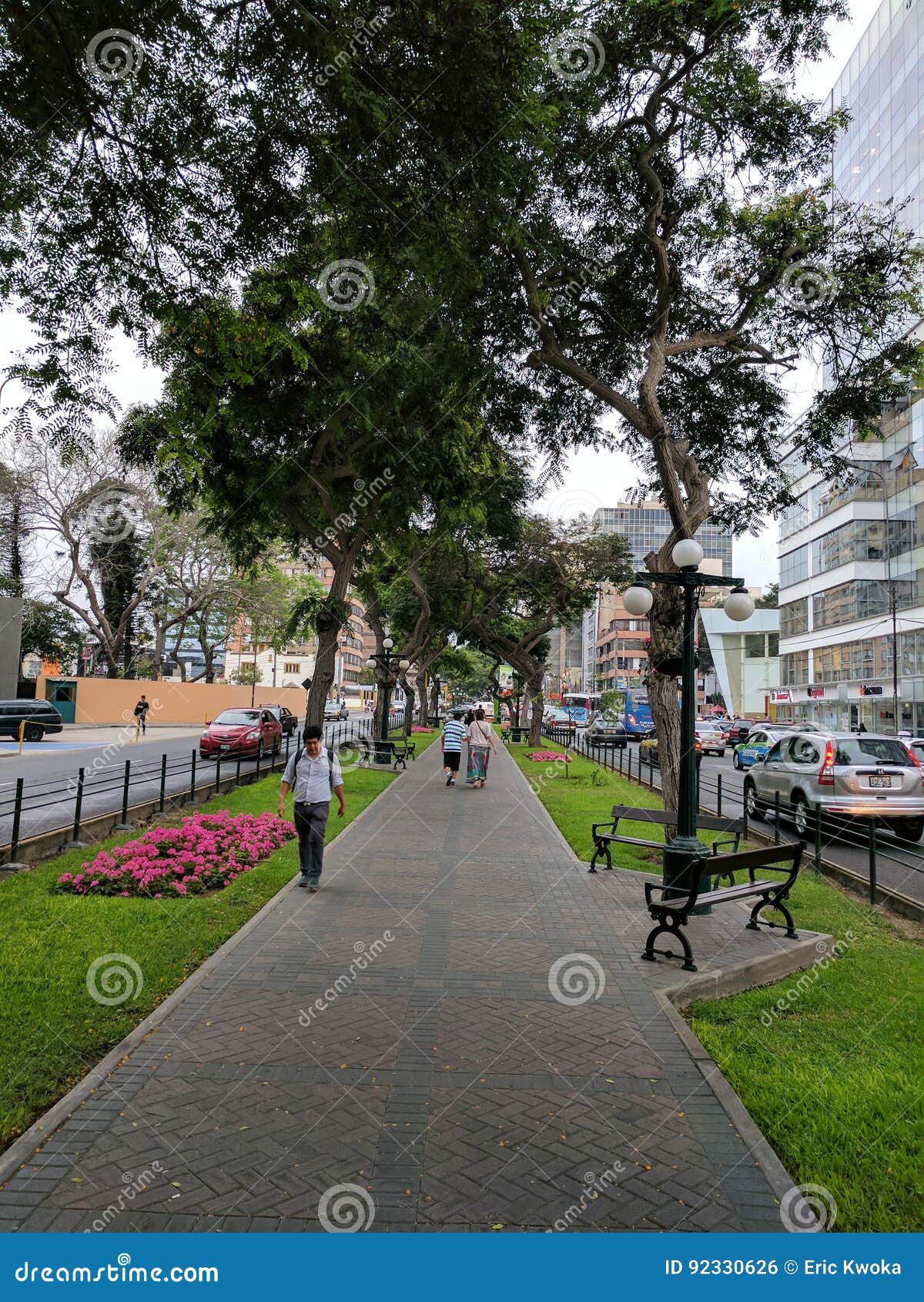 Streets of Lima editorial photo. Image of streets, walkway - 92330626