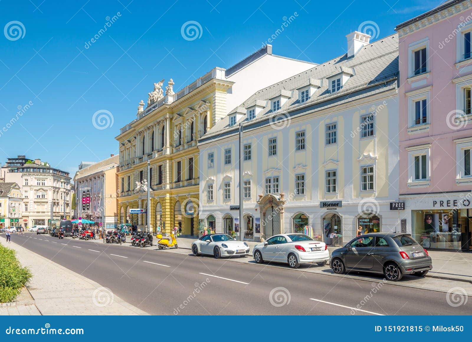 In the Streets of Linz in Austria Editorial Image - Image of history ...