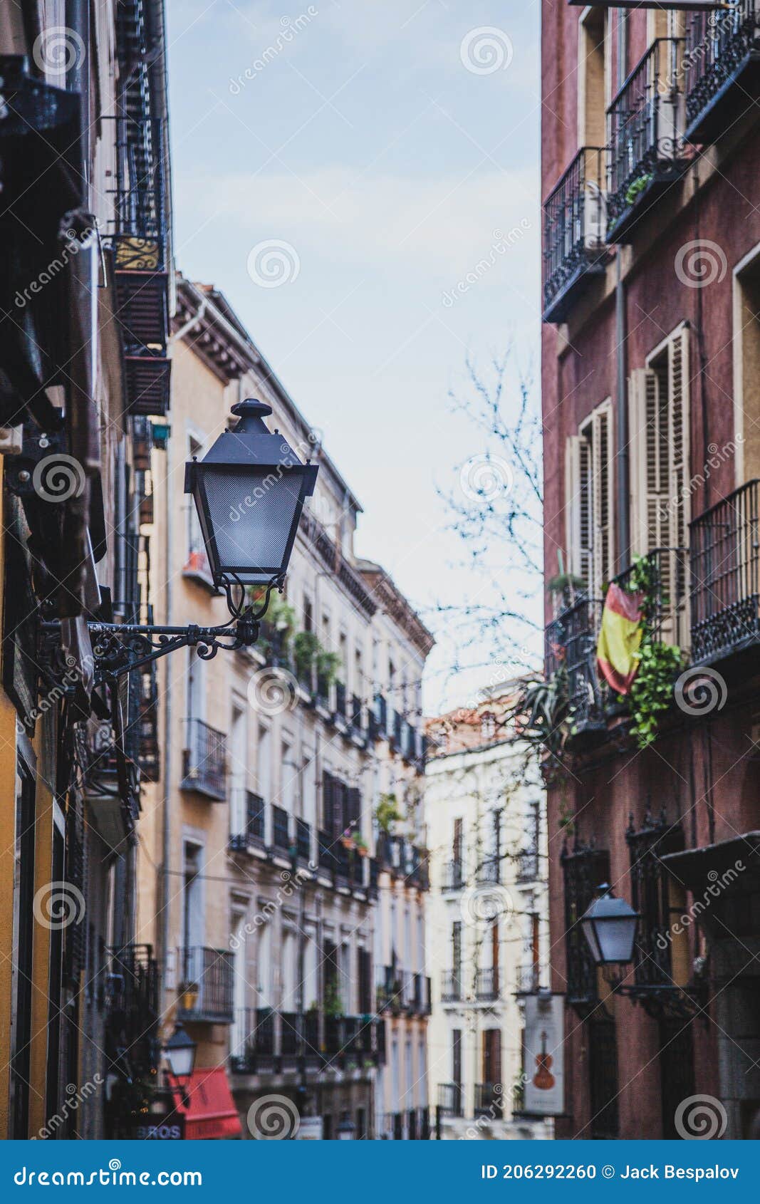 On the streets of Madrid stock photo. Image of outdoors - 206292260