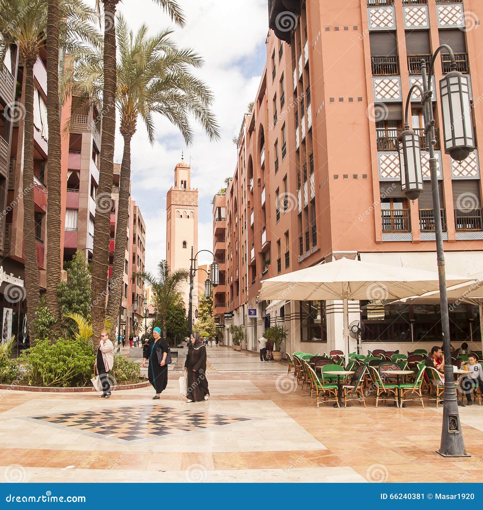 Streets of Marrakesh editorial photo. Image of islam - 66240381