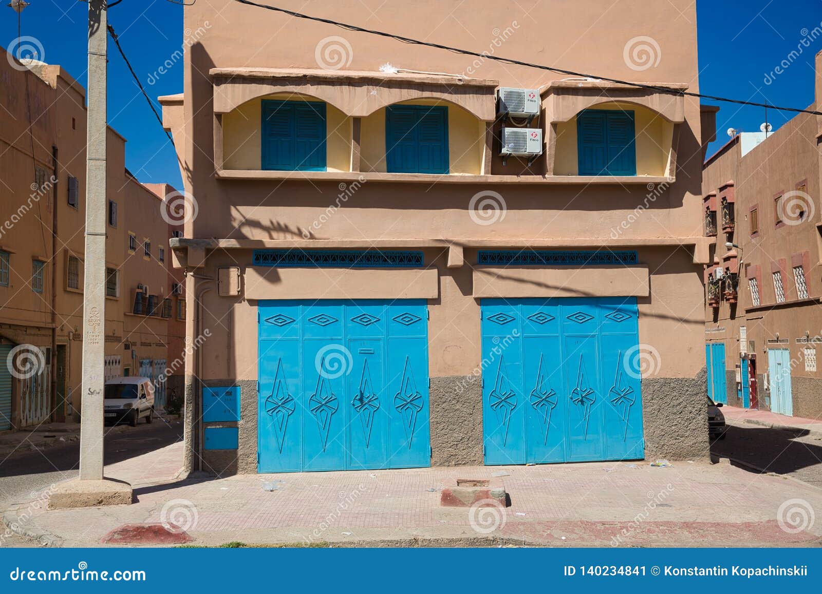 Streets of the Moroccan Town Tiznit, Morocco 2017. Editorial Photo ...