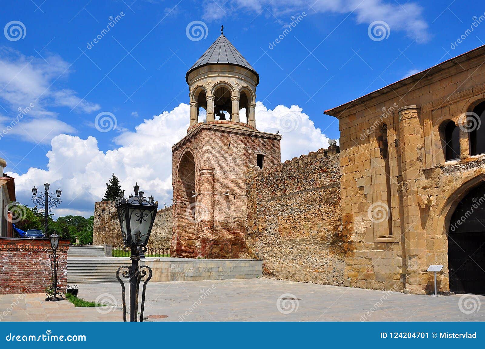 Streets of Mtskheta, Georgia Stock Image - Image of landscape, church ...