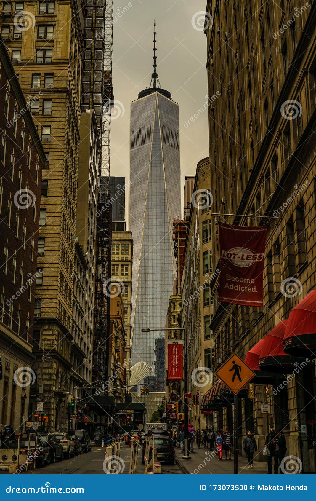 Streets of New York Lower Manhattan Editorial Image - Image of outdoor ...