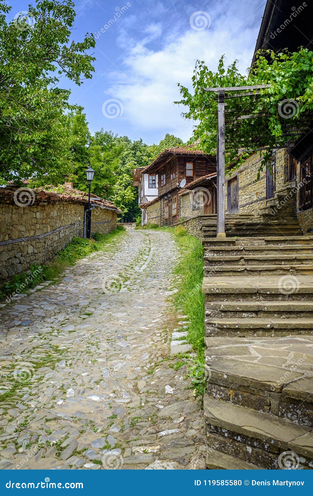 Streets of Old Authentic Village in Bulgaria 2 Stock Photo - Image of ...