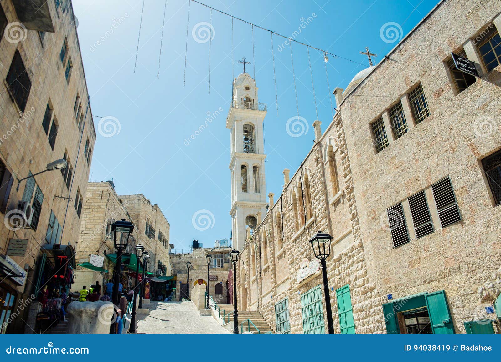City Of Bethlehem. The Church Catherine Next To The Basilica Of The ...