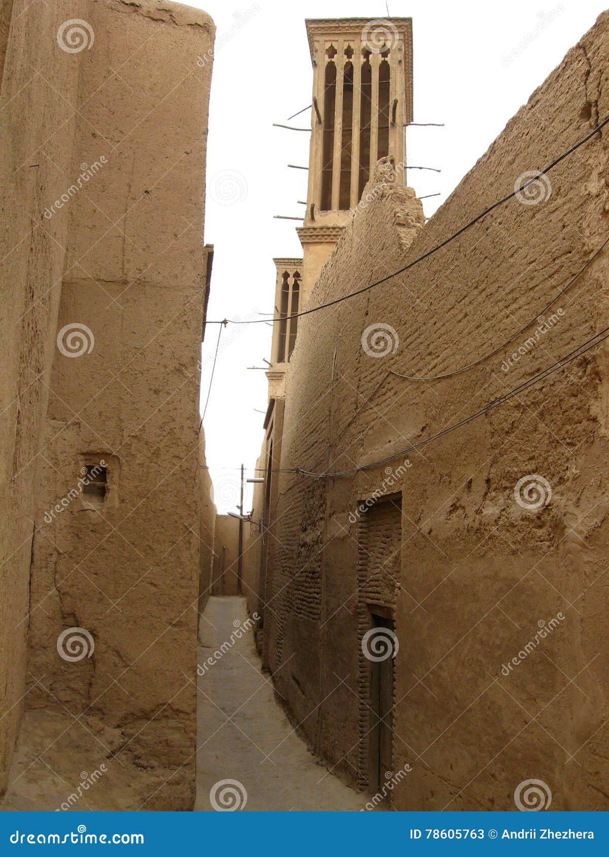 Streets of Old City of Yazd, Iran Stock Image - Image of east, urban ...