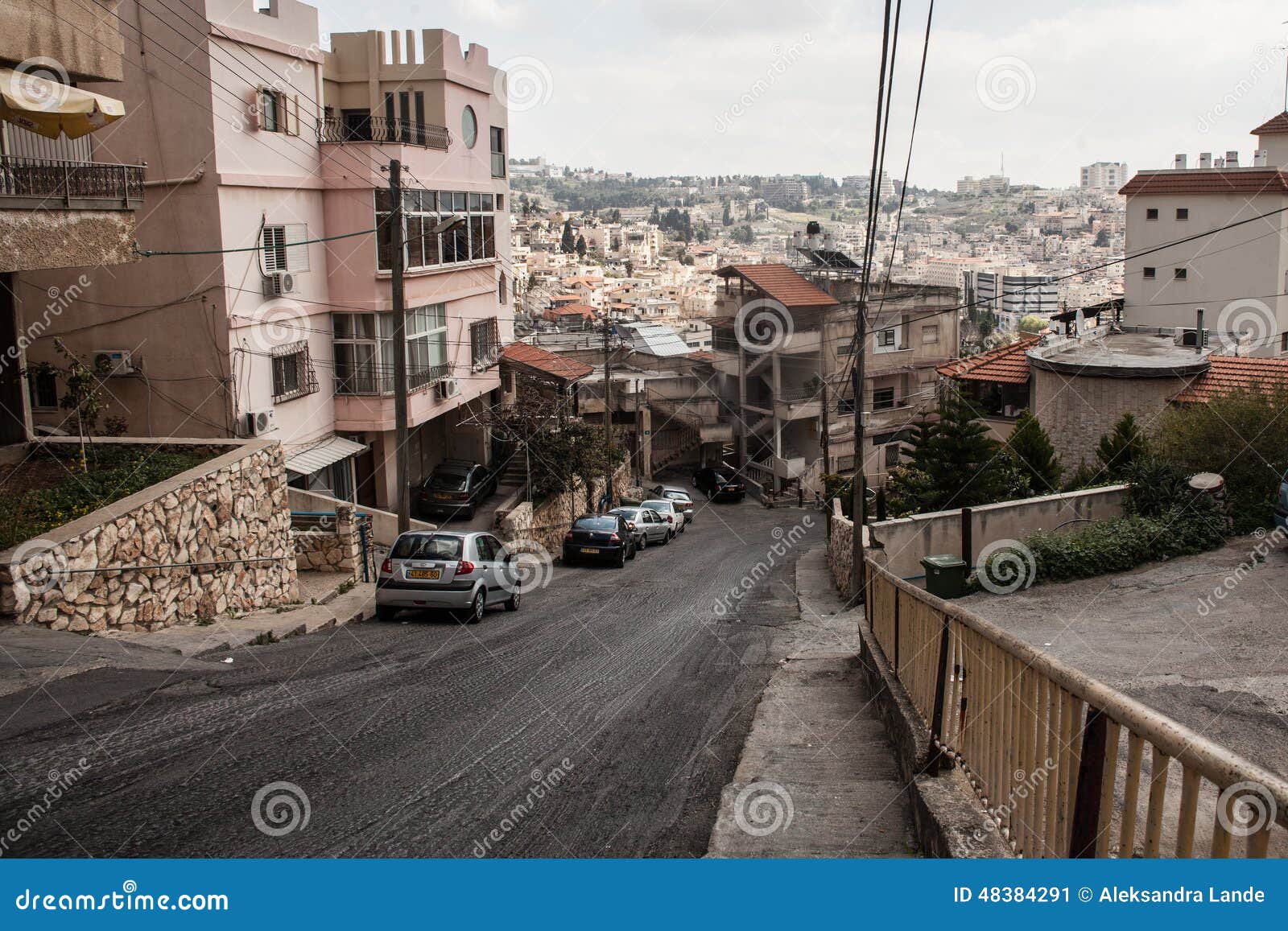 Streets of old Nazareth editorial photo. Image of nativity - 48384291