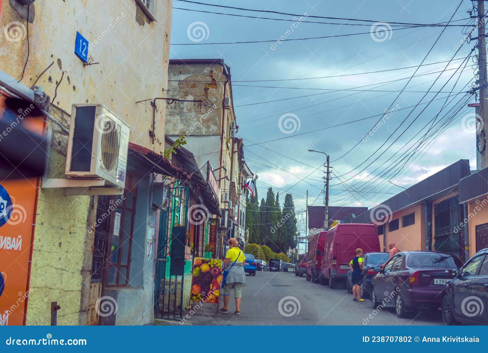 Streets of the Old Town of Alupka Editorial Photography - Image of ...
