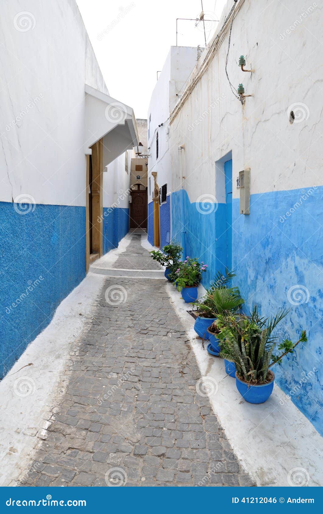 Streets of Rabat, Morocco stock photo. Image of mediterranean - 41212046