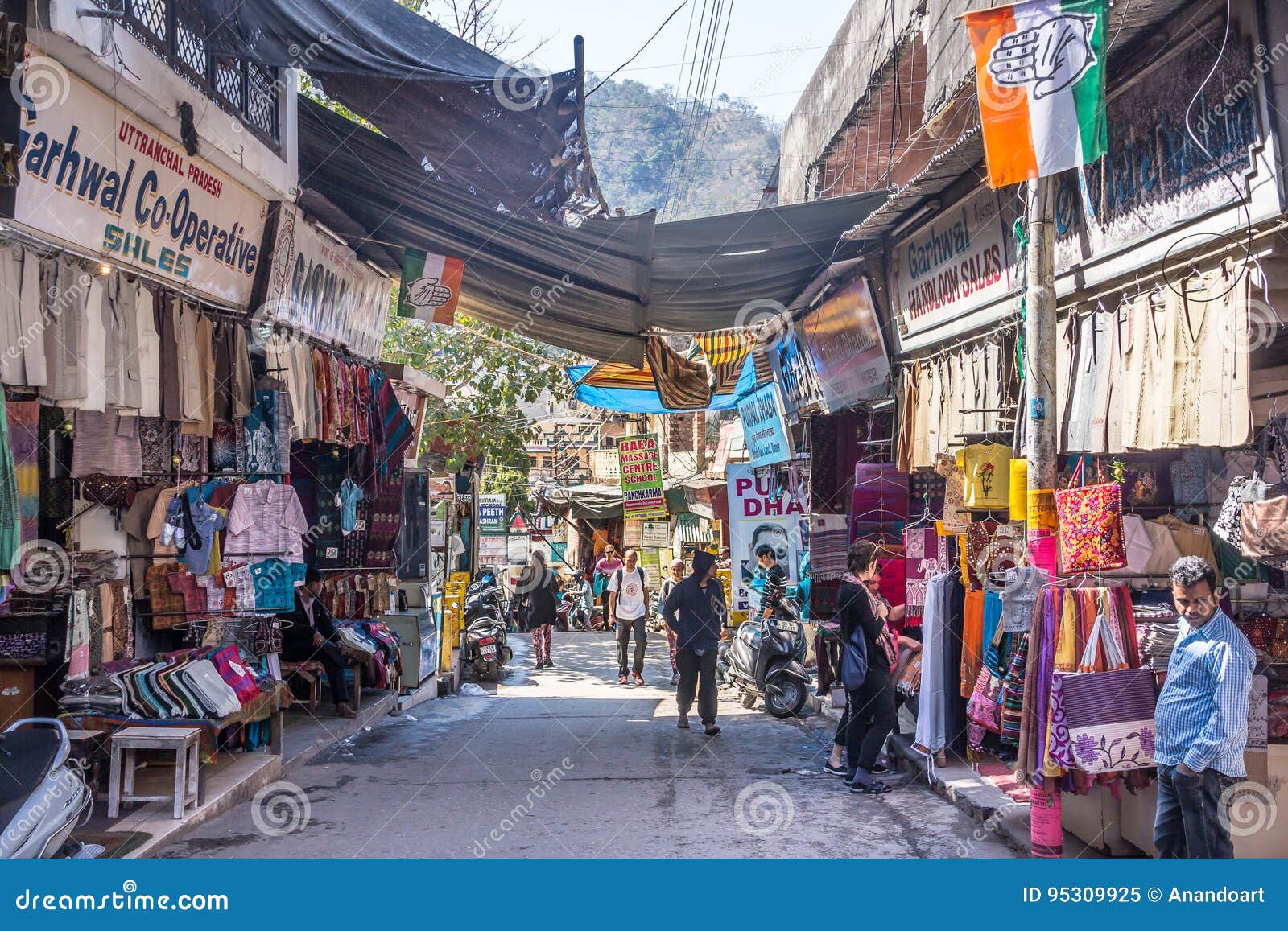 In the Streets of Rishikesh Editorial Image - Image of people, asia ...