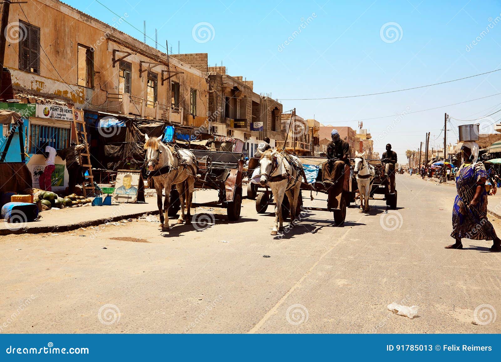 Streets of Saint Louis Senegal 2017 Editorial Stock Photo - Image of ...