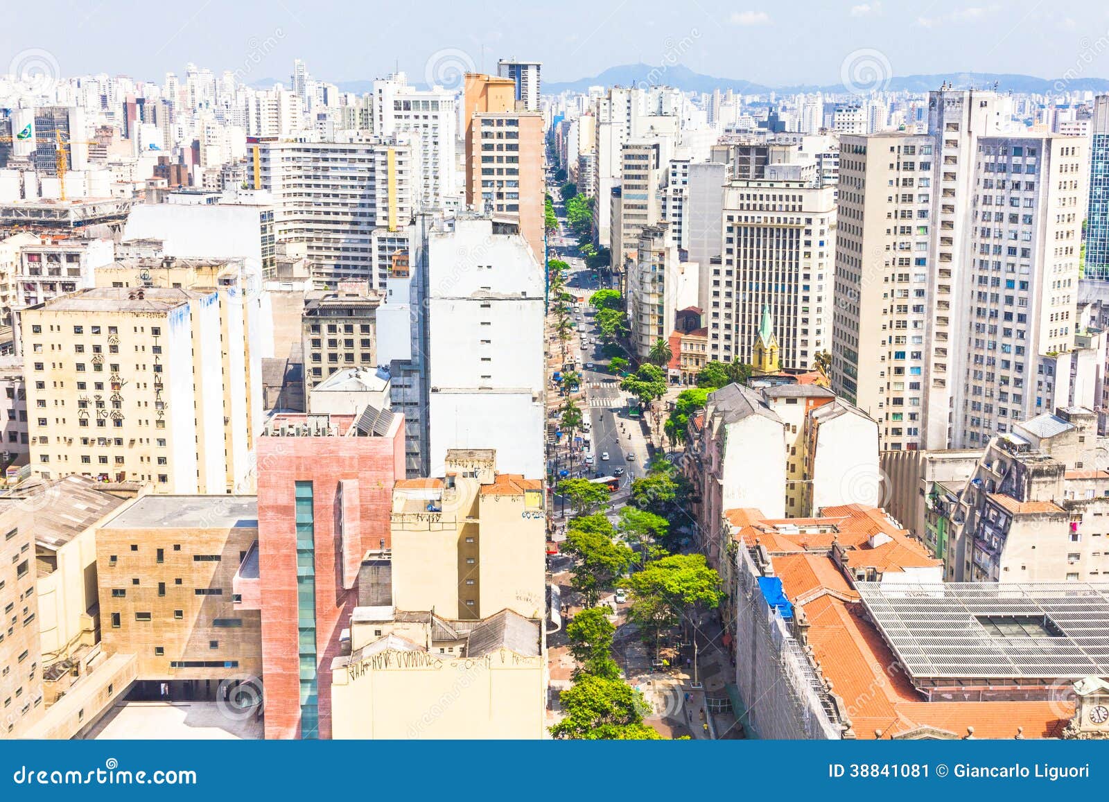 Streets in Sao Paulo stock image. Image of downtown, historic - 38841081