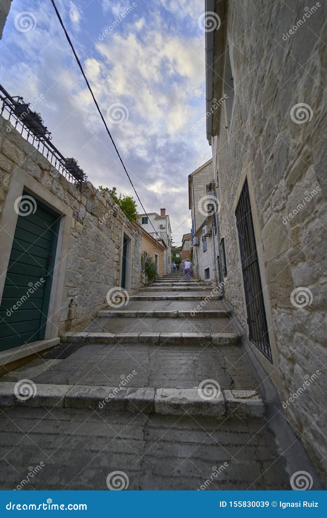 Streets of Split City. Croatia Stock Image - Image of exterior, city ...