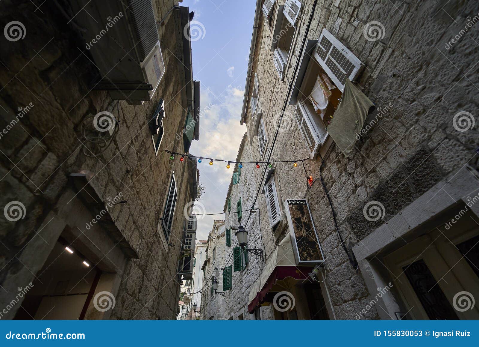 Streets of Split City. Croatia Editorial Stock Photo - Image of ...