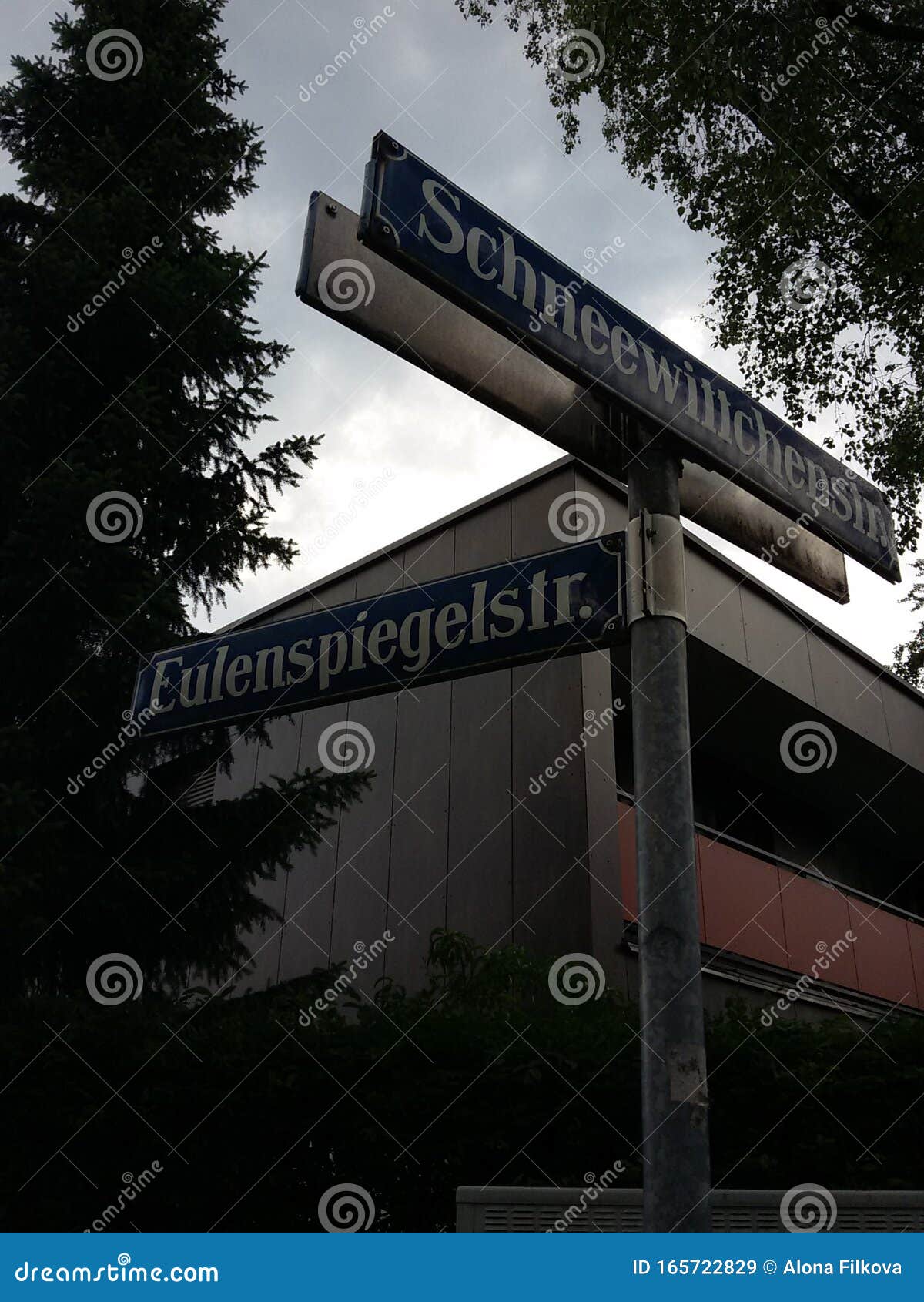 Streets and Squares of Munich. Road Signs Stock Image - Image of signs ...