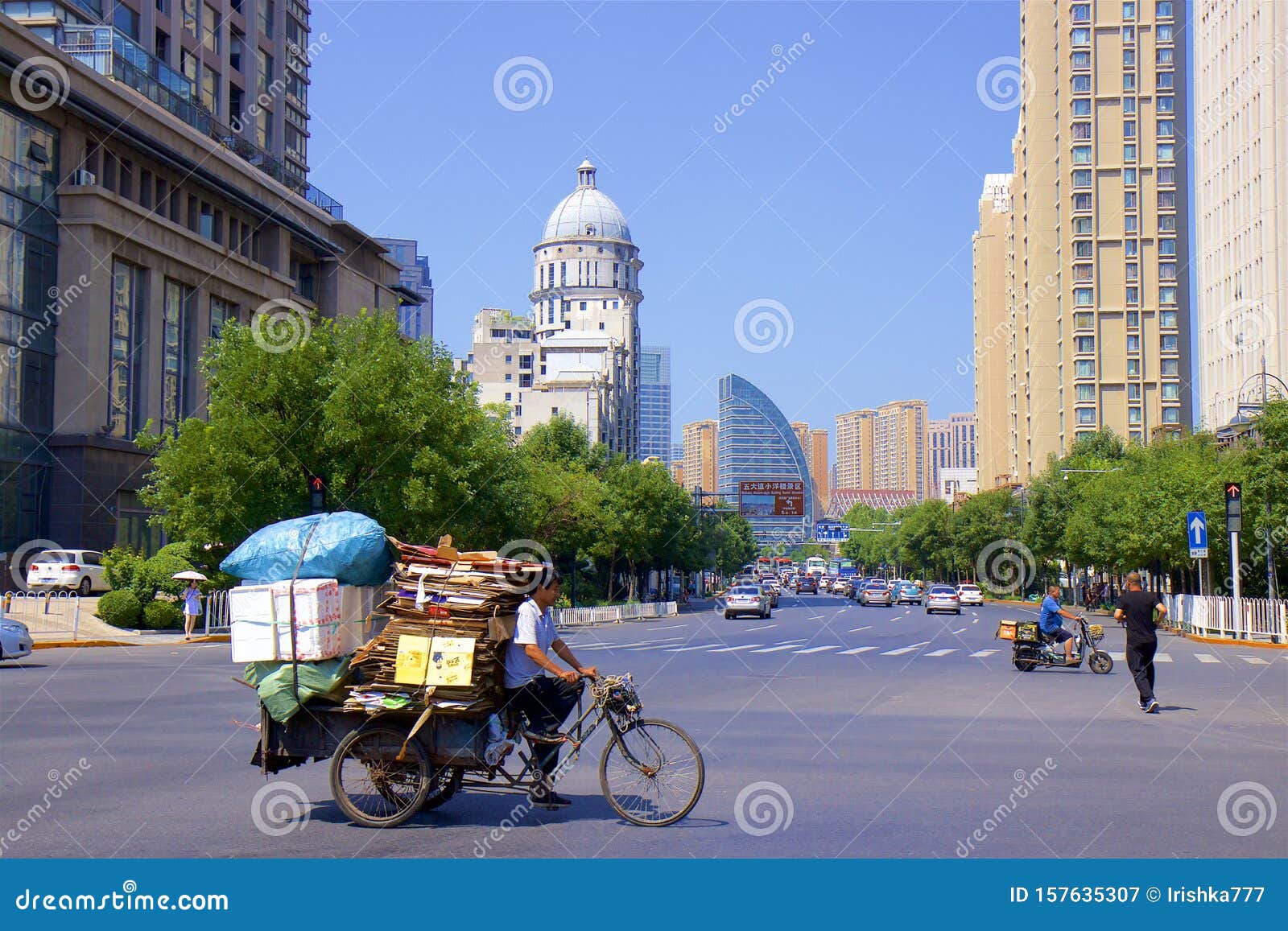 Tianjin city, China editorial photography. Image of asia - 157635307