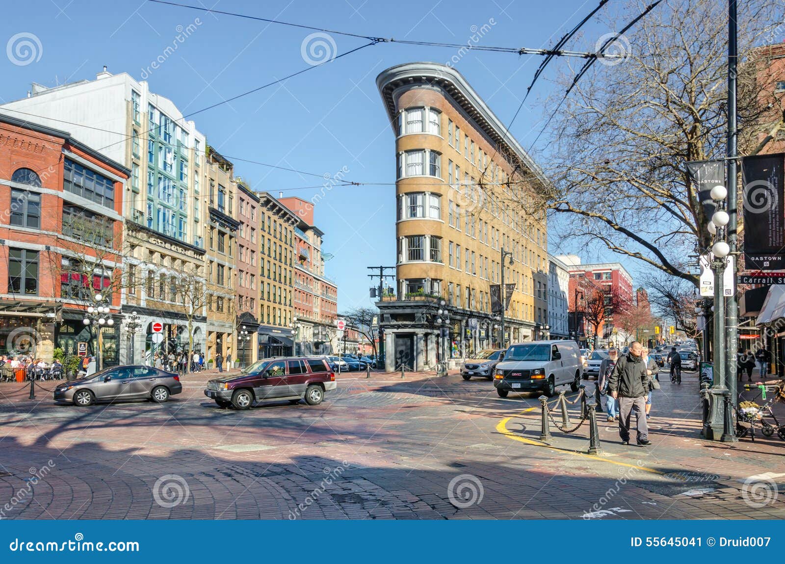 Streets of the Vancouver, Canada Editorial Photo - Image of tower, road ...