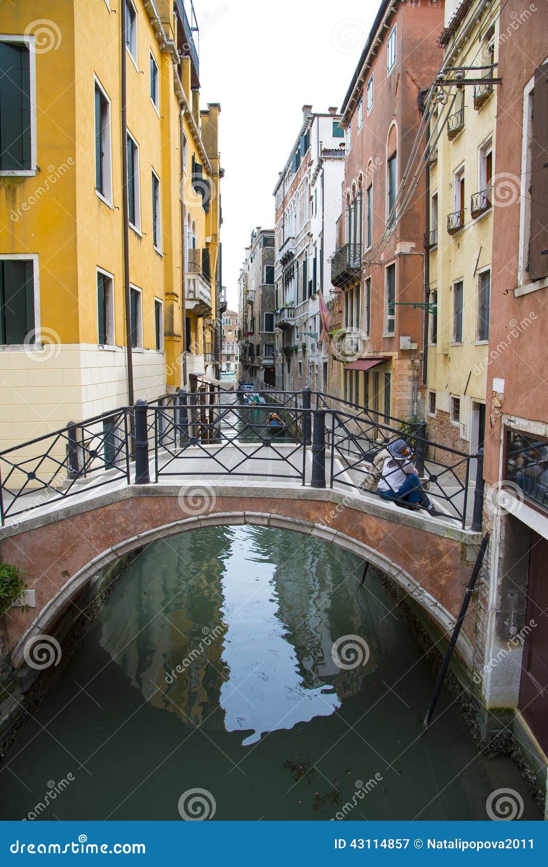 Streets of Venice, Italy. stock image. Image of tourism - 43114857