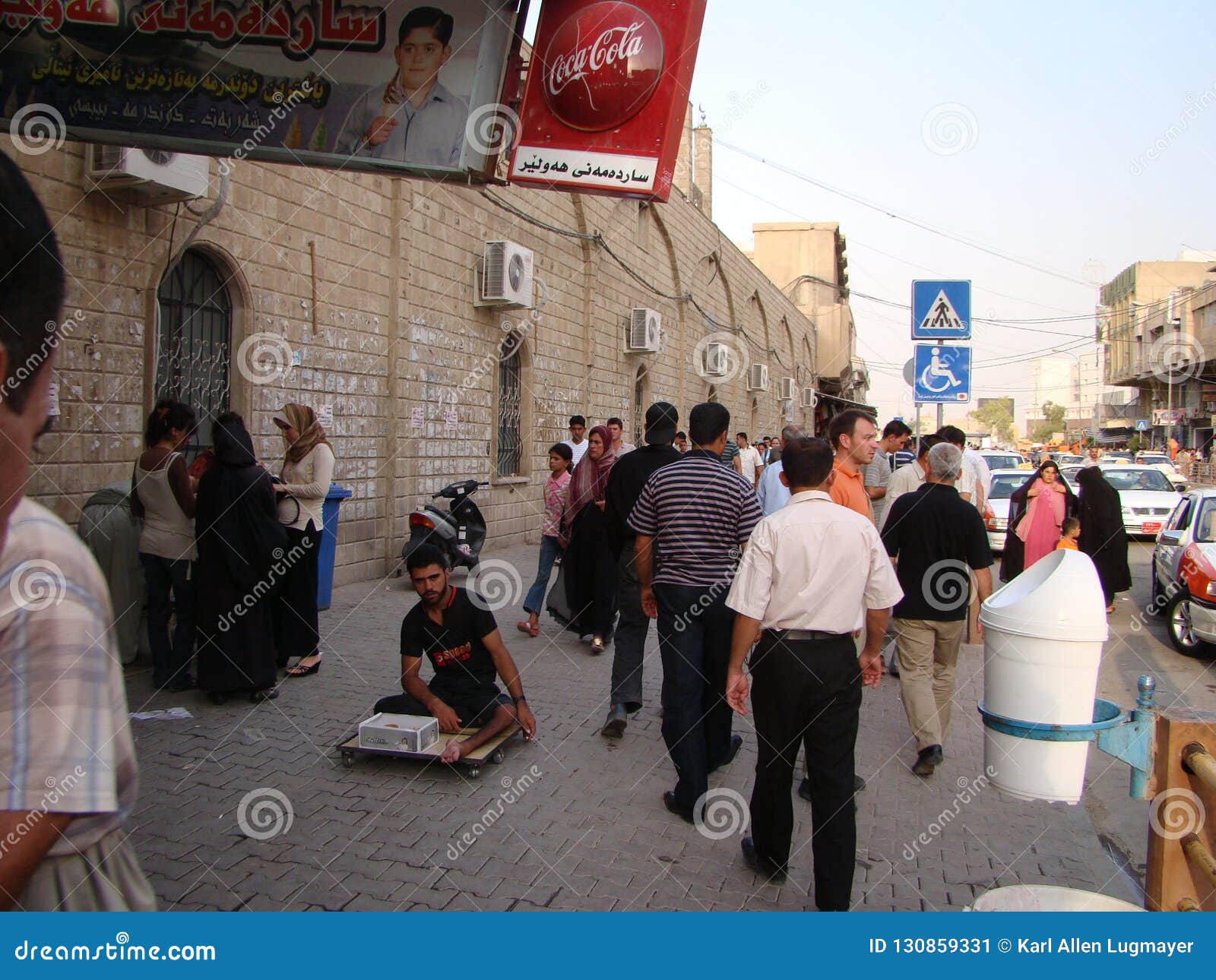 Streetview En El Centro De La Ciudad De Erbil Foto editorial - Imagen ...