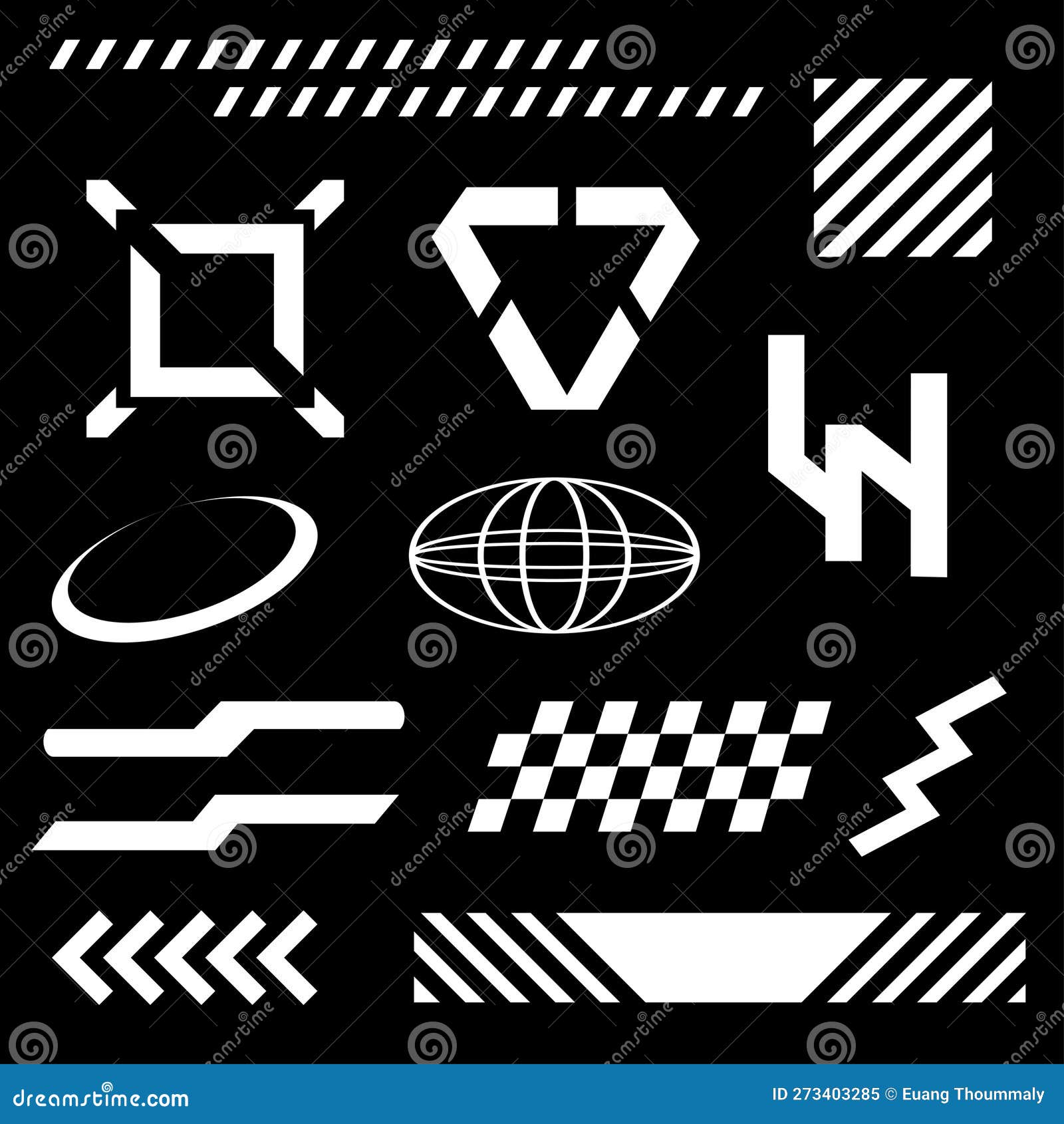 Streetwear Graphic Design Ideas Futuristic Retro Vector Vector Hand