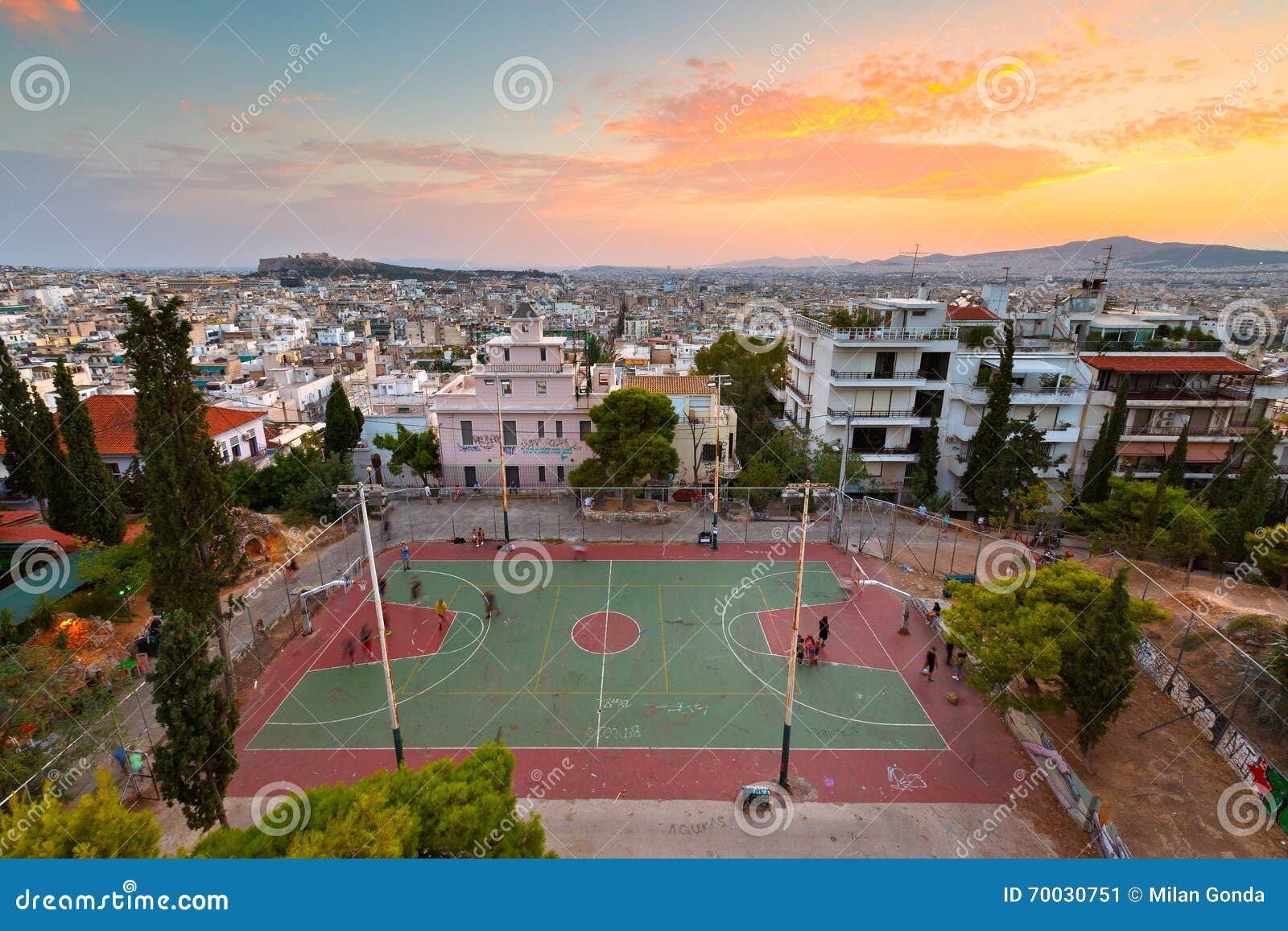 Strefi Hill, Athens. stock image. Image of greece, cityscape - 70030751