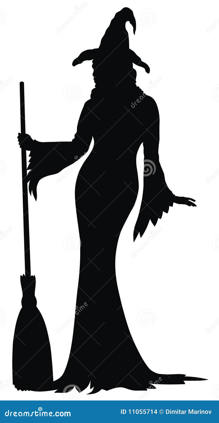 Strega illustrazione vettoriale. Illustrazione di partito - 11055714