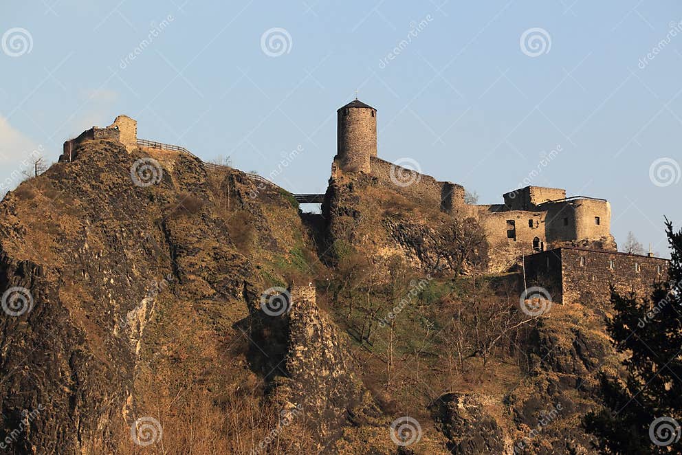 Strekov castle stock image. Image of fortress, medieval - 24206451