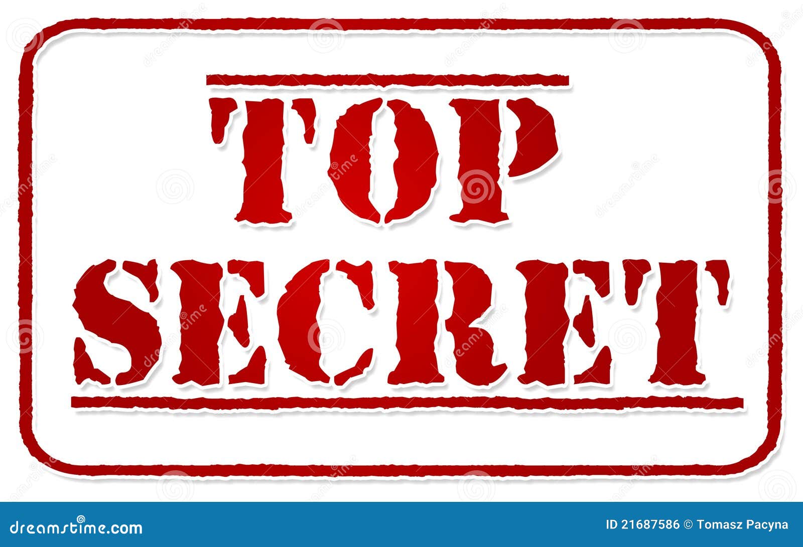Streng Geheim Stempel Auf Weiß Stock Abbildung - Illustration von spion ...