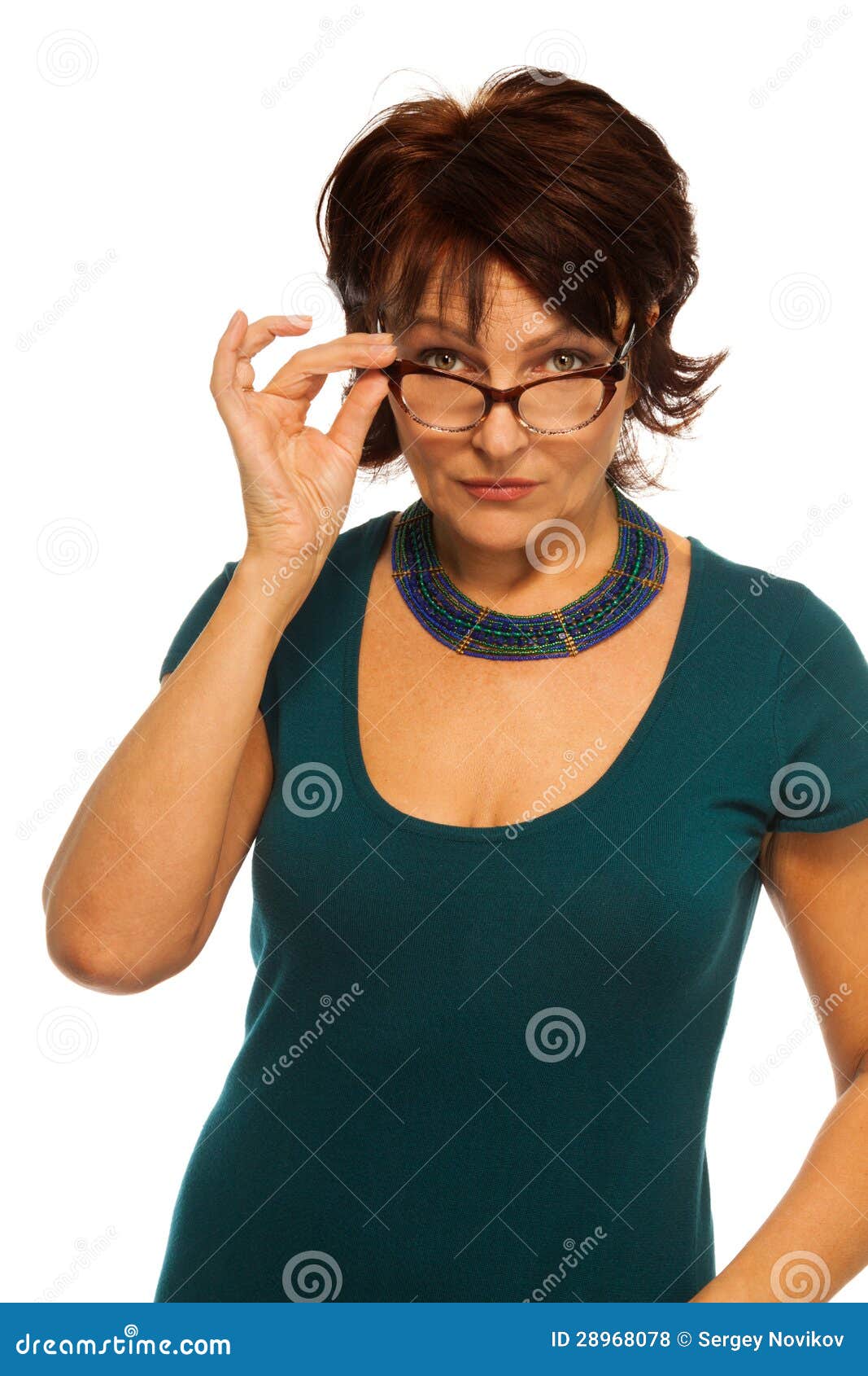 Strenger Lehrer stockfoto. Bild von gläser, fälligkeit - 28968078