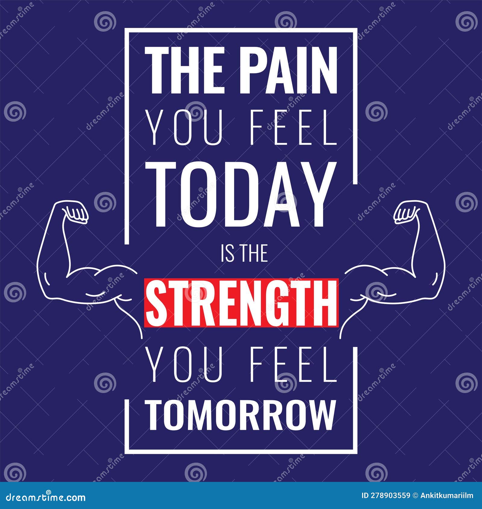 The STRENGTH Vector Illustration Graphical Representation Stock ...