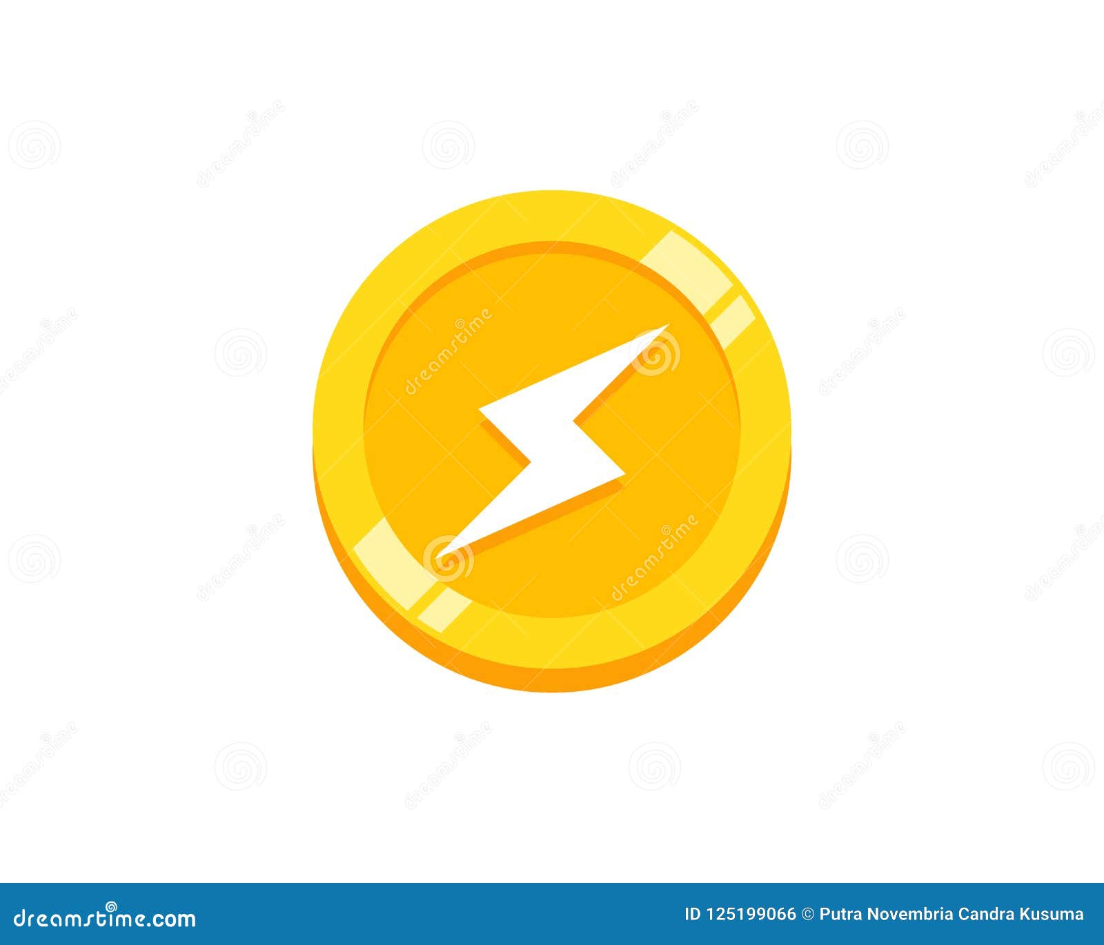 Strength Coin Logo Icon Design Stock Illustration - Illustration of ...