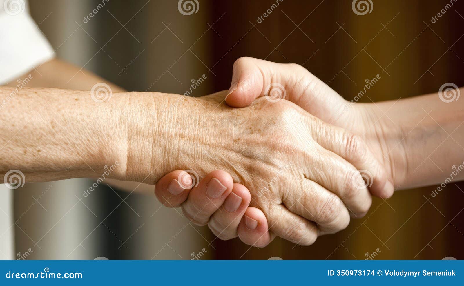 Strength and Compassion Unite through a Handshake of Support between ...