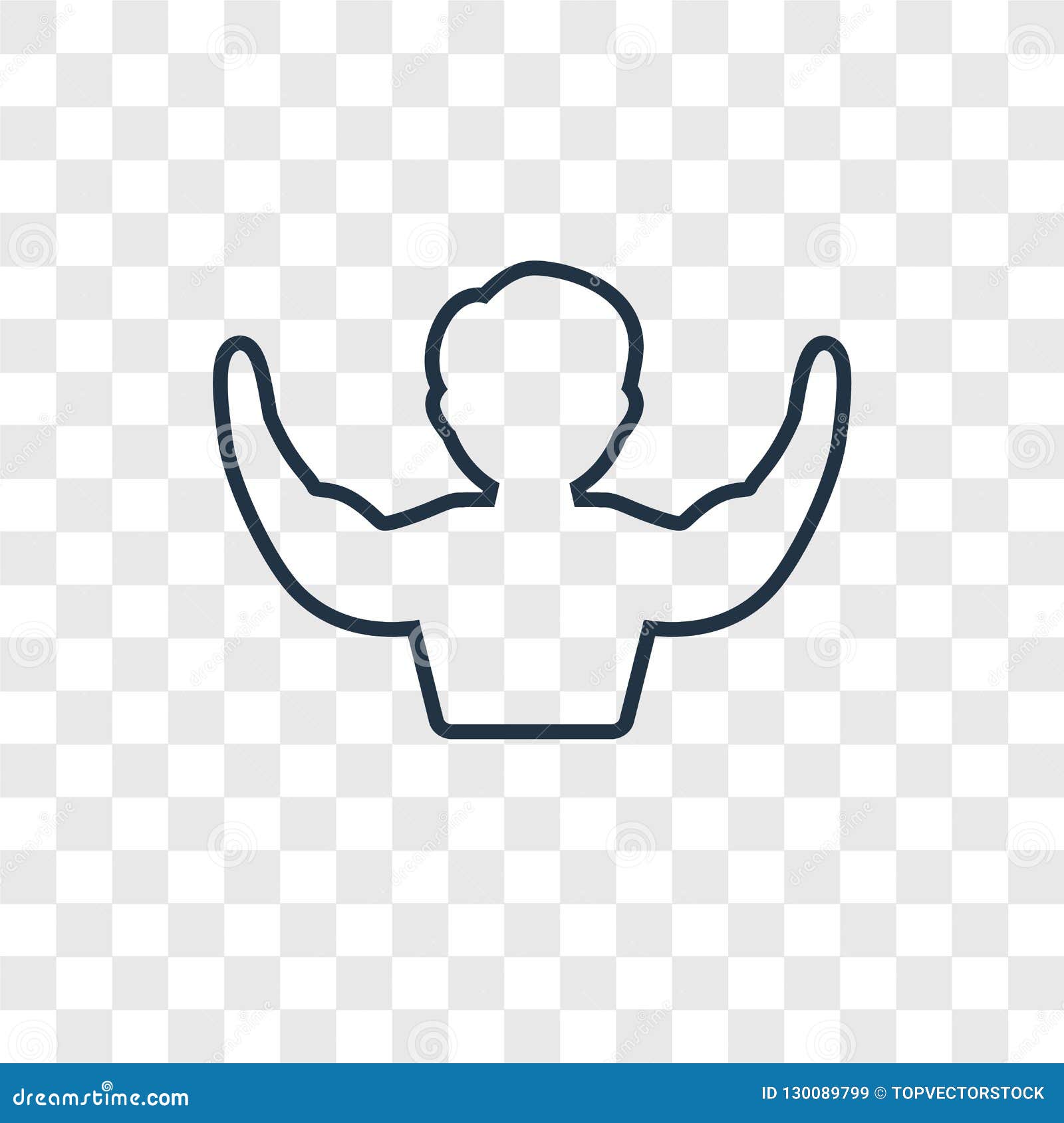 Strength Concept Vector Linear Icon Isolated On Transparent Back Stock ...