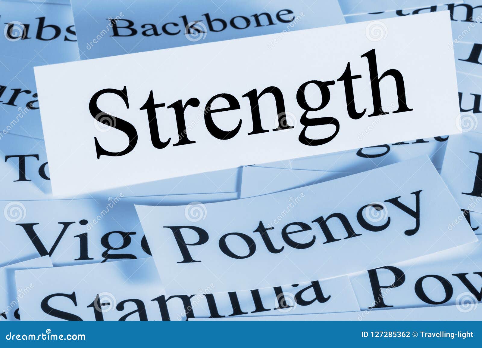 Strength Concept in Words stock photo. Image of words - 127285362