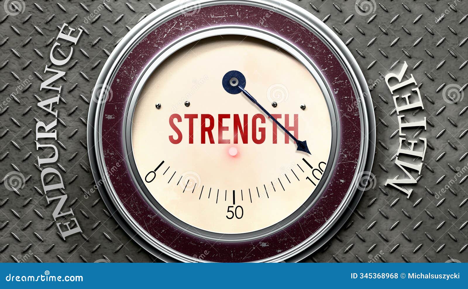 Strength and Endurance that is Hitting a Full Scale, Showing a Very ...