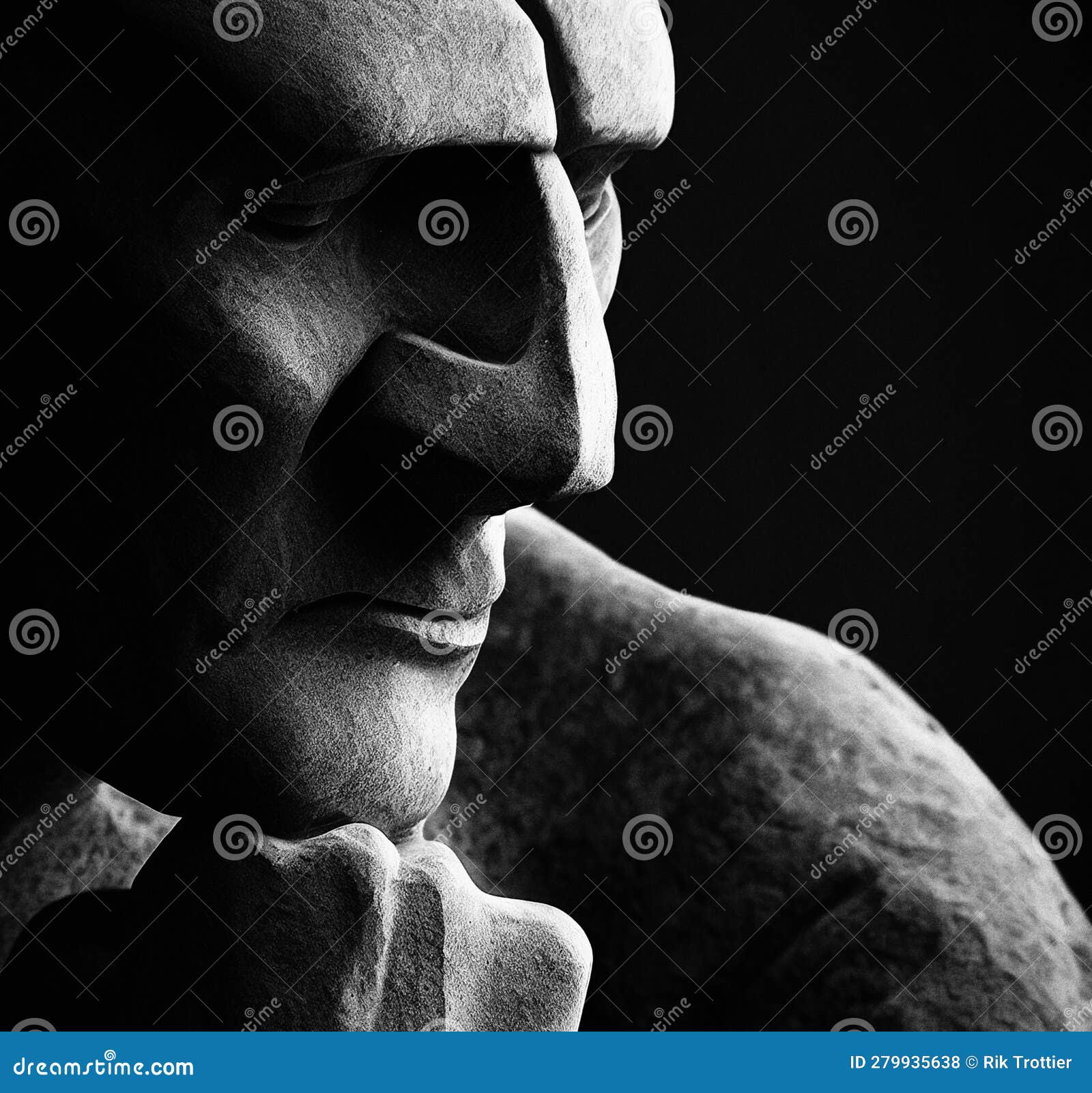 Strength in a human face stock illustration. Illustration of close ...