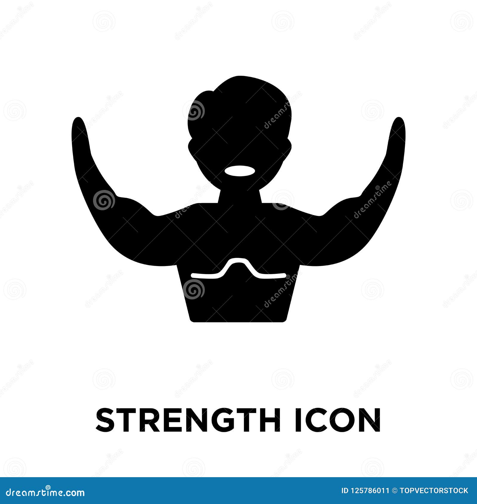 Strength IconÂ Vector Isolated on White Background, Logo Concept of ...